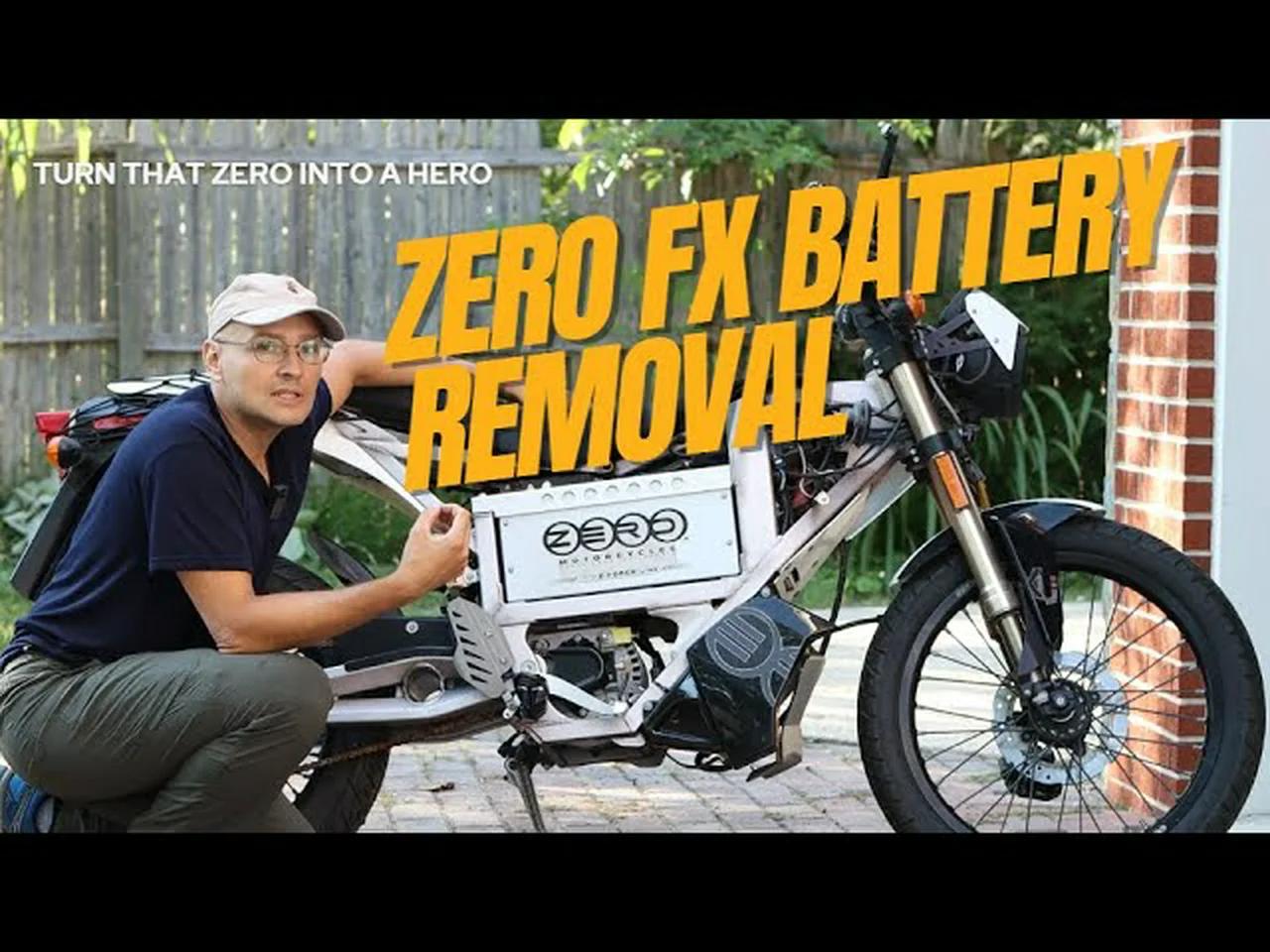 Removing a 2011 Zero FX battery