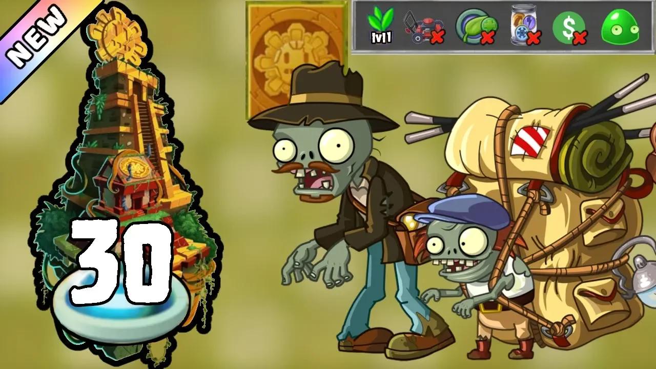 Plants vs Zombies 2 - Lost City Day 30 [Plants Lvl 1 & No Premium]