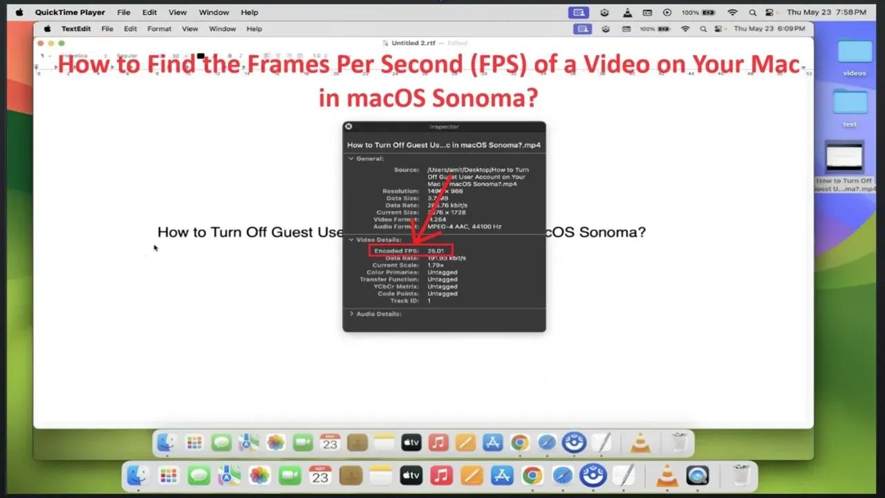 How to Find the Frames Per Second (FPS) of a Video on Your Mac in macOS ...