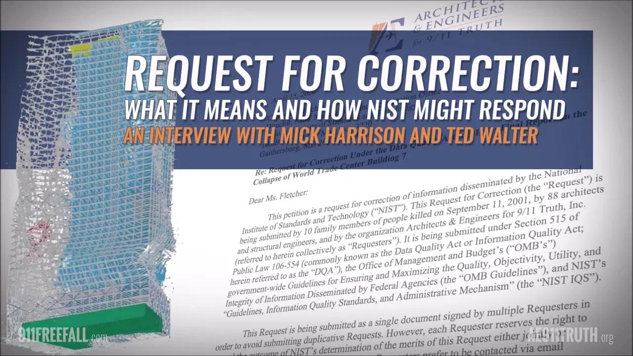 Request for Correction: What It Means and How NIST Might Respond