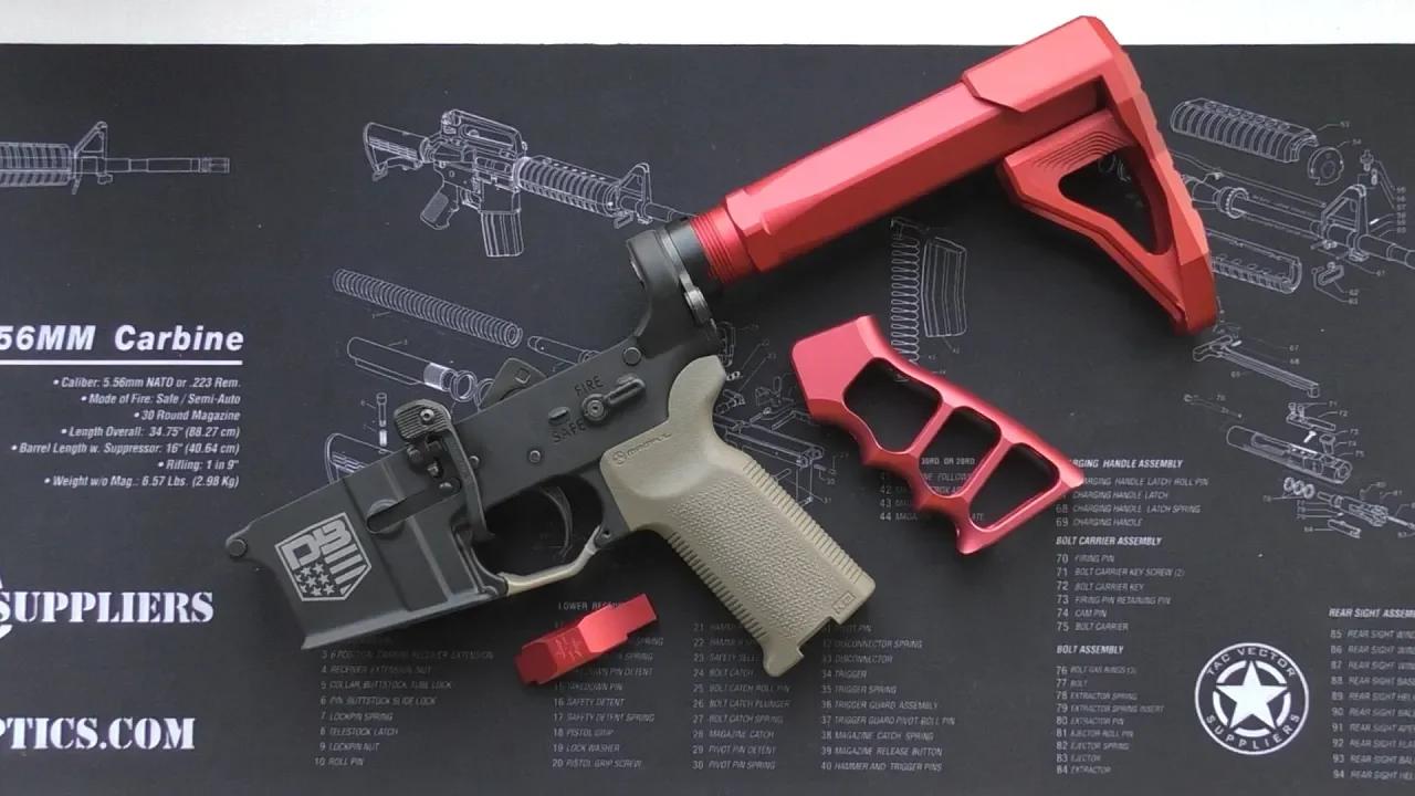 Skeletonized Aluminium Grip for AR 15