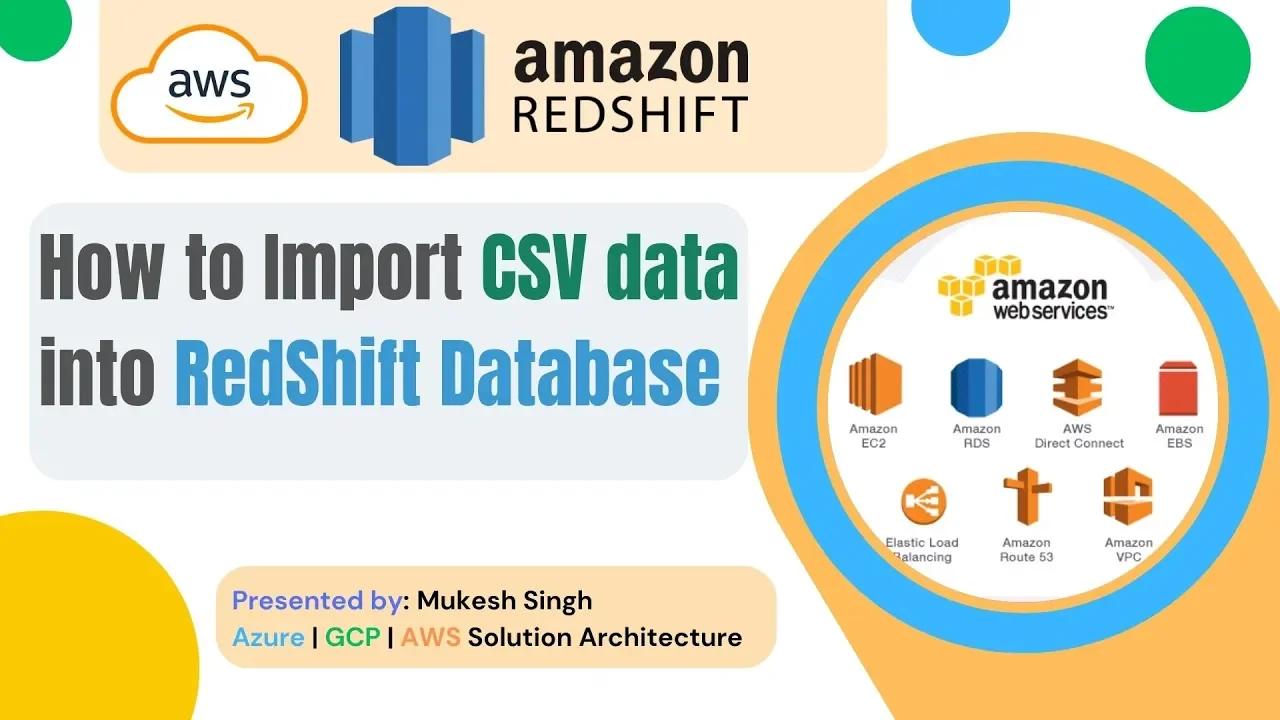 RedShift — How to Import CSV/JSON Files into RedShift Serverless