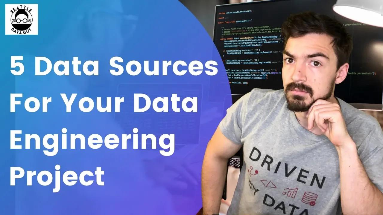 5 Data Sources for Your Data Engineering Projects - Data Engineering ...