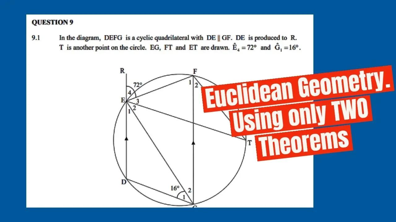 May/June 2022 Euclidean Geometry Grade 12 Maths P2 Question 9 Supplementary Exam