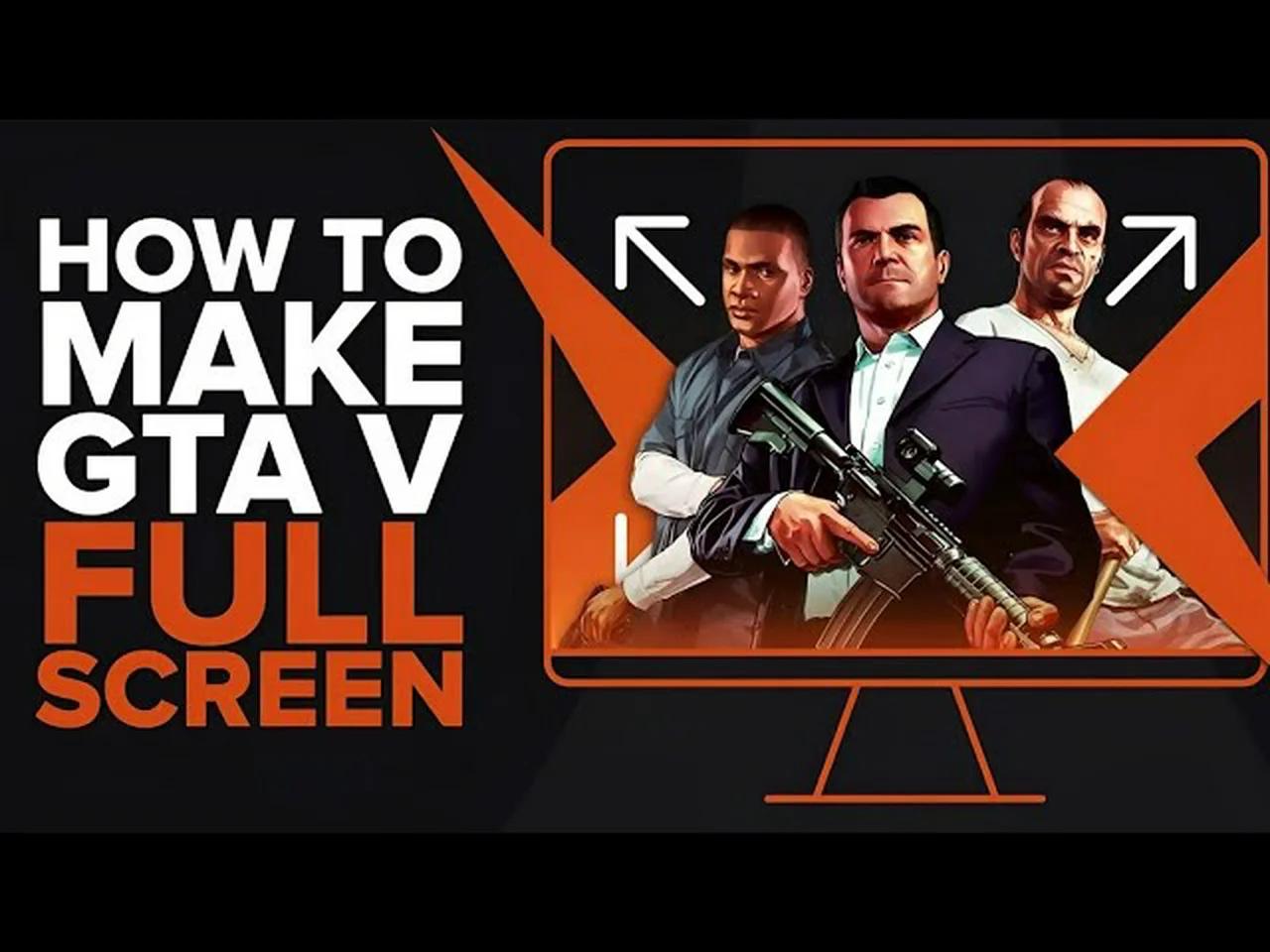 🔧 How To Enable Fullscreen Mode GTA V - Fix Windowed Mode 2024