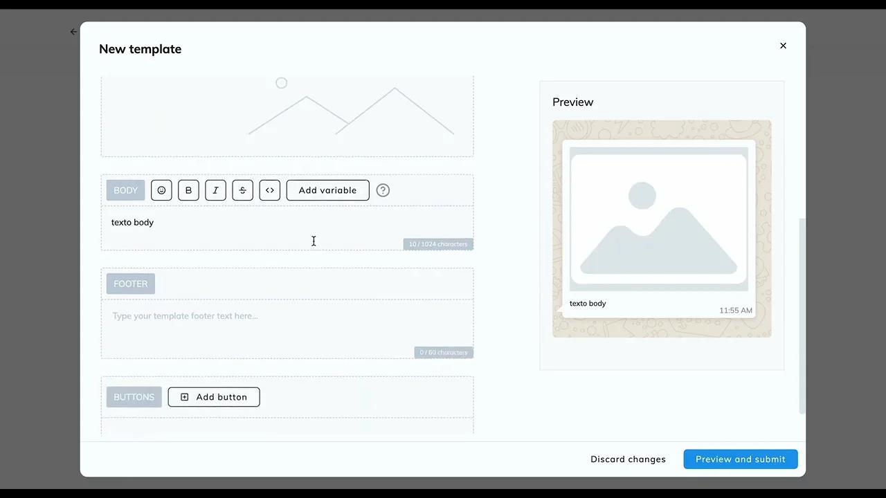 Como usar las plantillas de 360 dialog WHATSAPP API