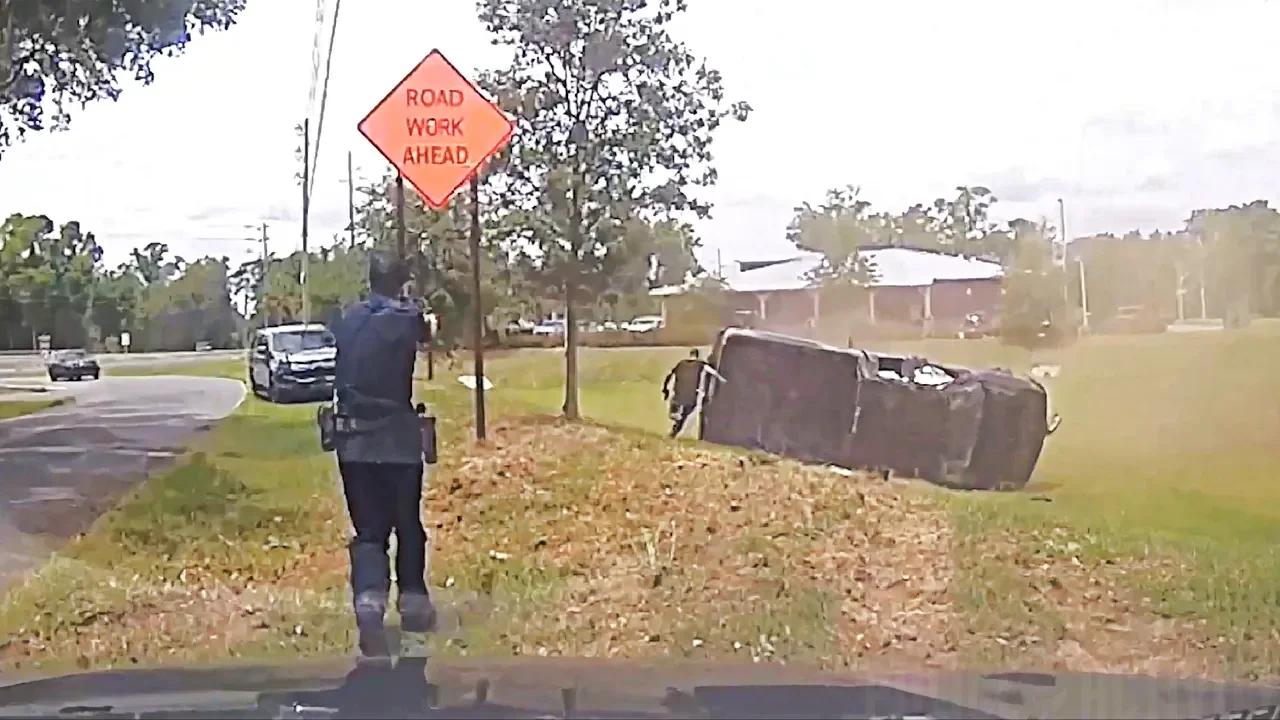 Police Shoot Armed Robbery Suspect After Crashing During Police Pursuit