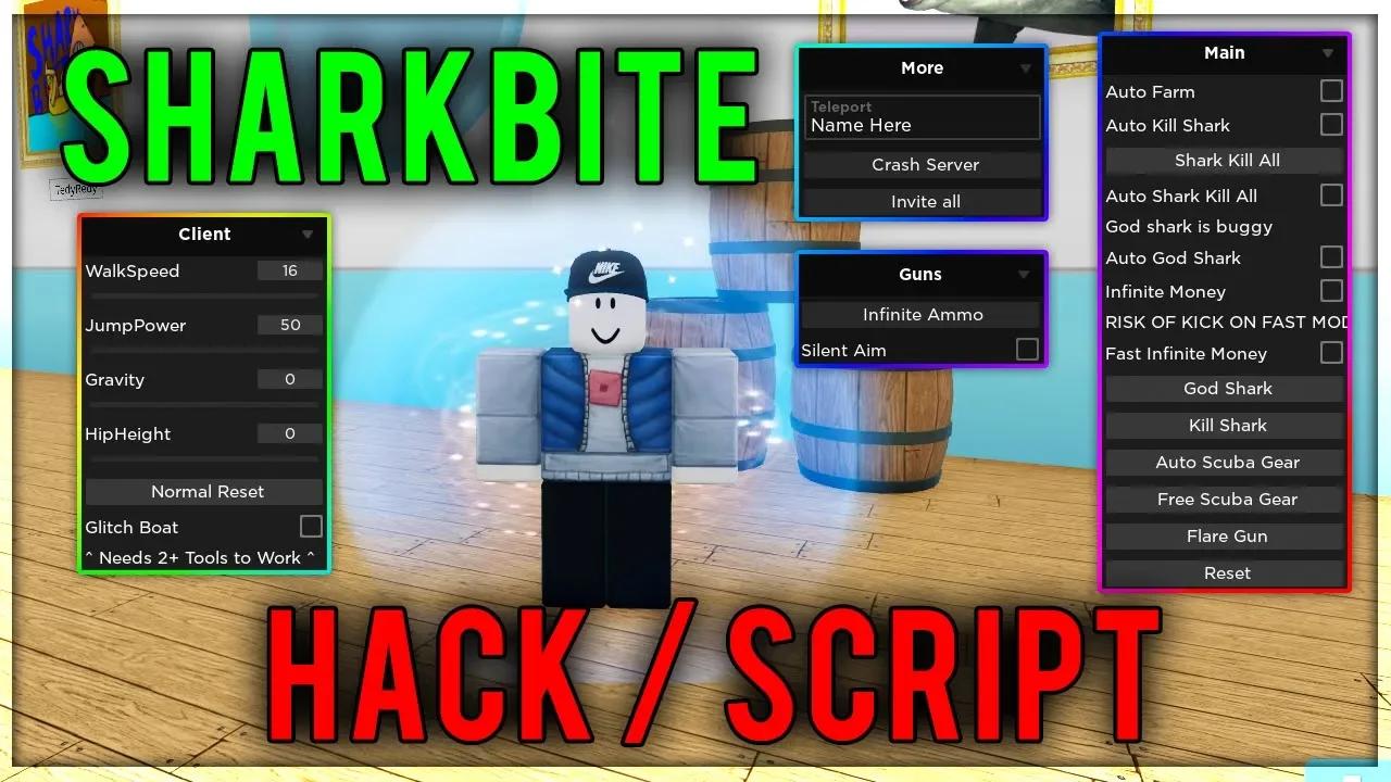 Roblox SharkBite BEST Script Gui Hack 🌟 Infinite Teeth, AUTO FARM, Kill Shark 🌟 UNPATCHED/WORKING