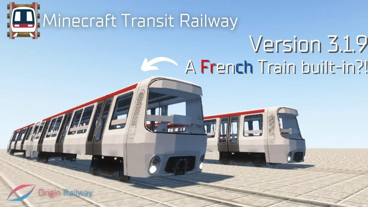 Minecraft Transit Railway v3.1.9: A NEW French Train!