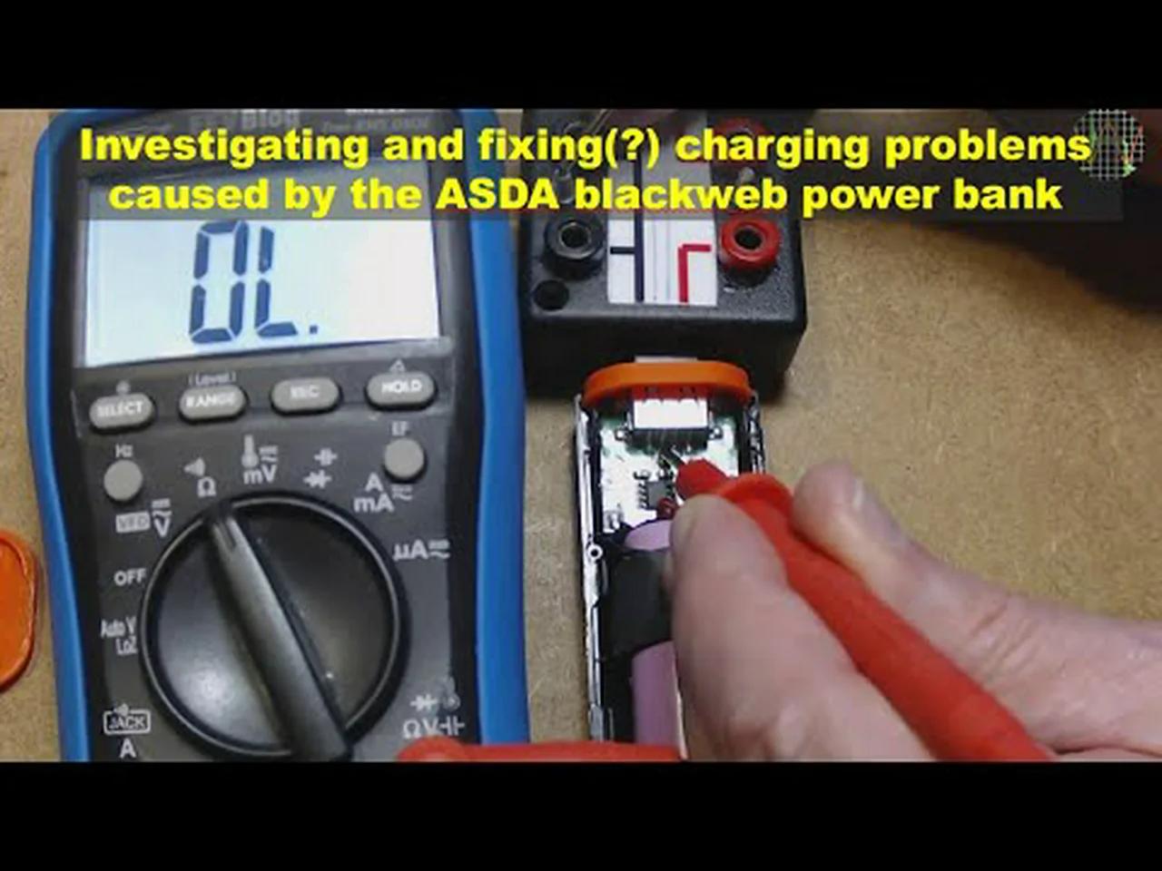 Investigating and fixing(?) charging problems caused by the ASDA ...