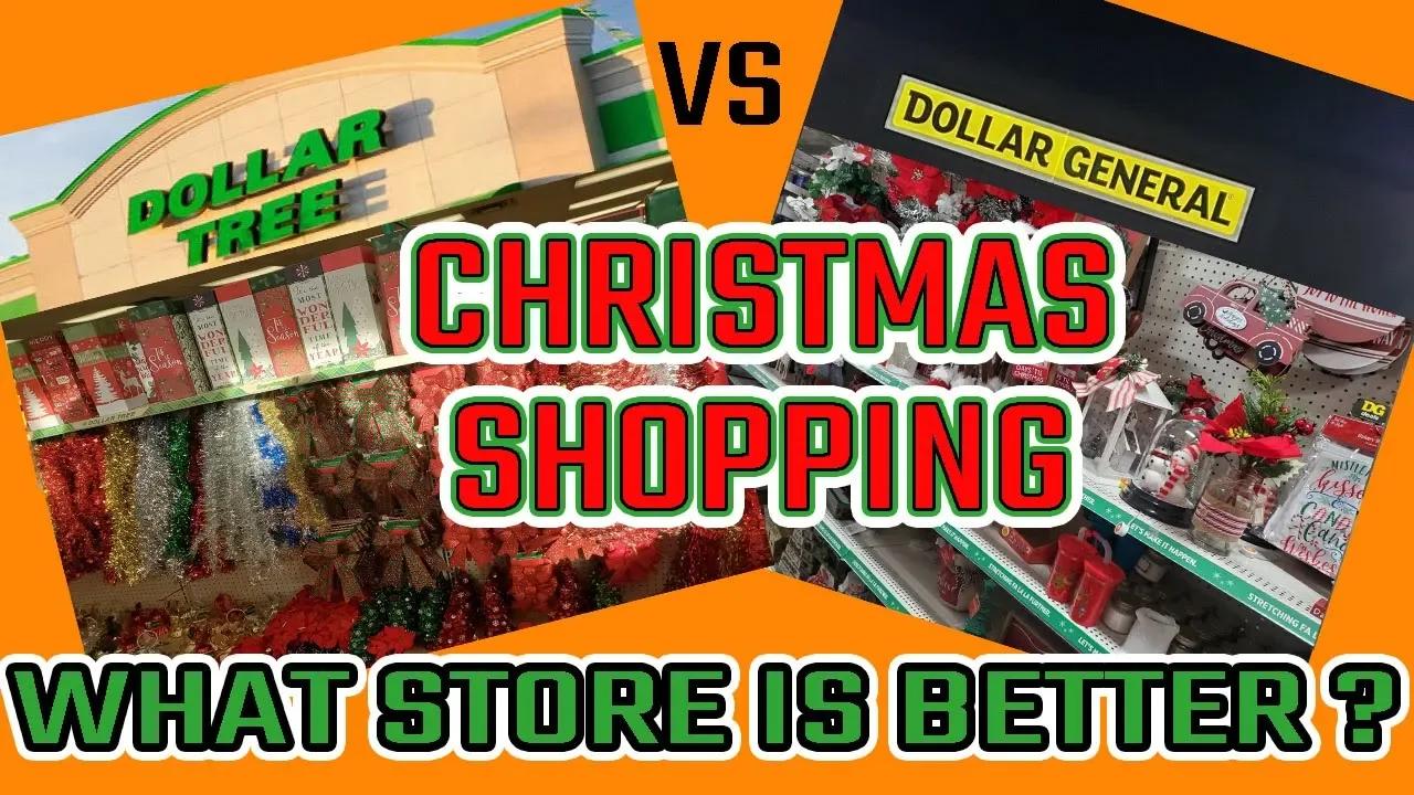 Dollar General vs Dollar Tree - What Store is better for Christmas Shopping Vlogmas Day 4
