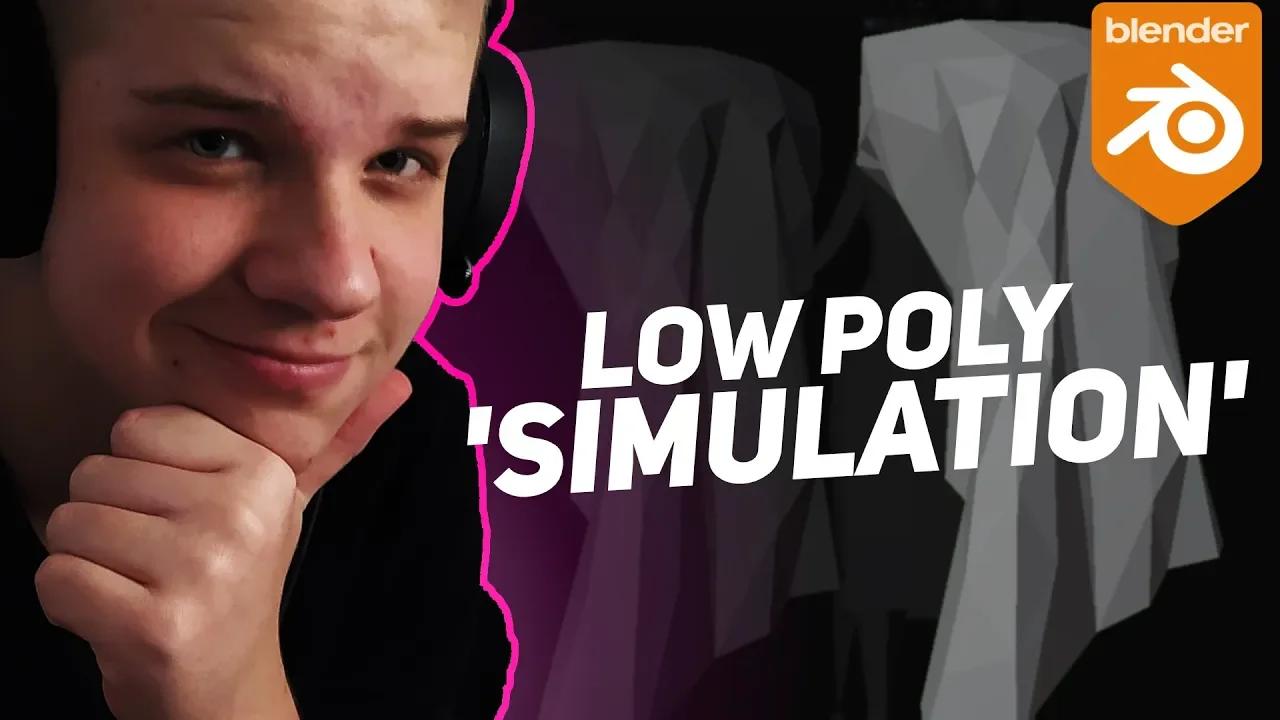 How to make LOW POLY cloth sims - Blender guide.
