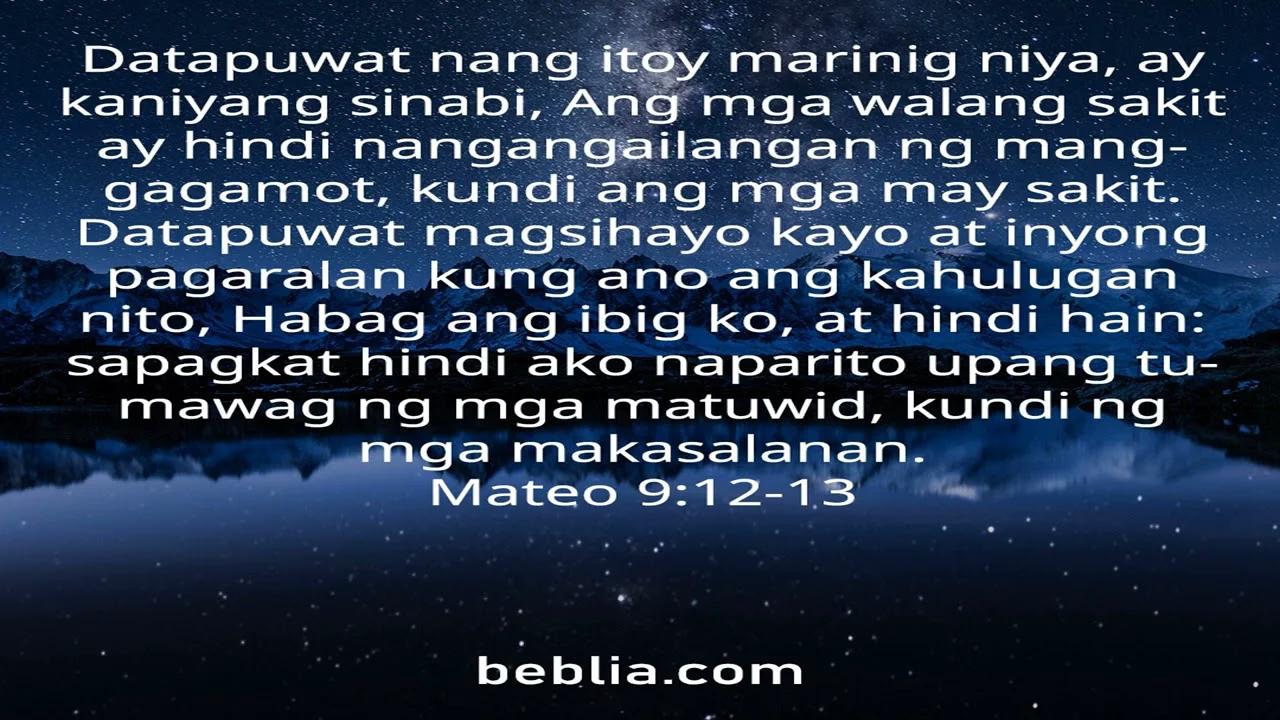Mateo 9:12-13 - Banal na talata ng Bibliya #bibliya #Diyos #Hesus # ...