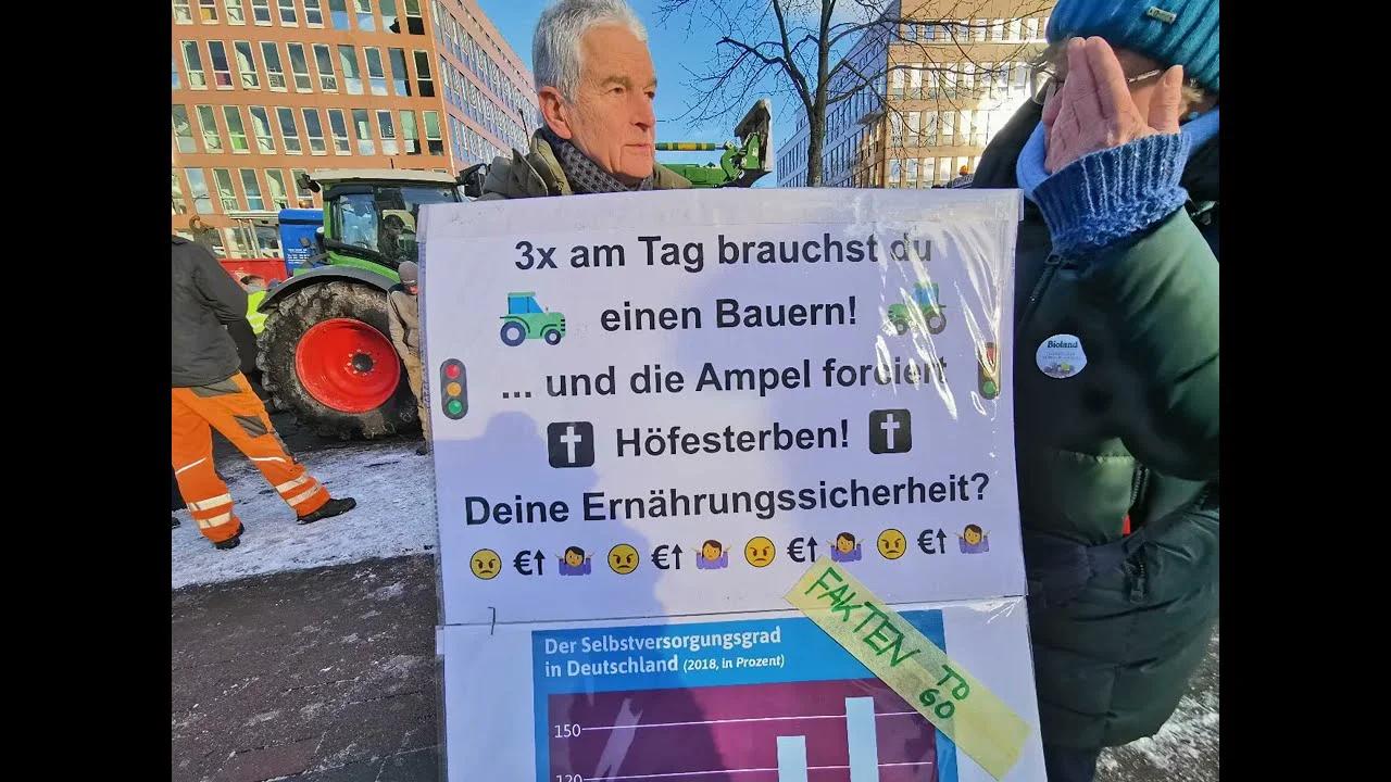 BAUERN-PROTEST in der Innenstadt - Hamburg. FOTOALBUM