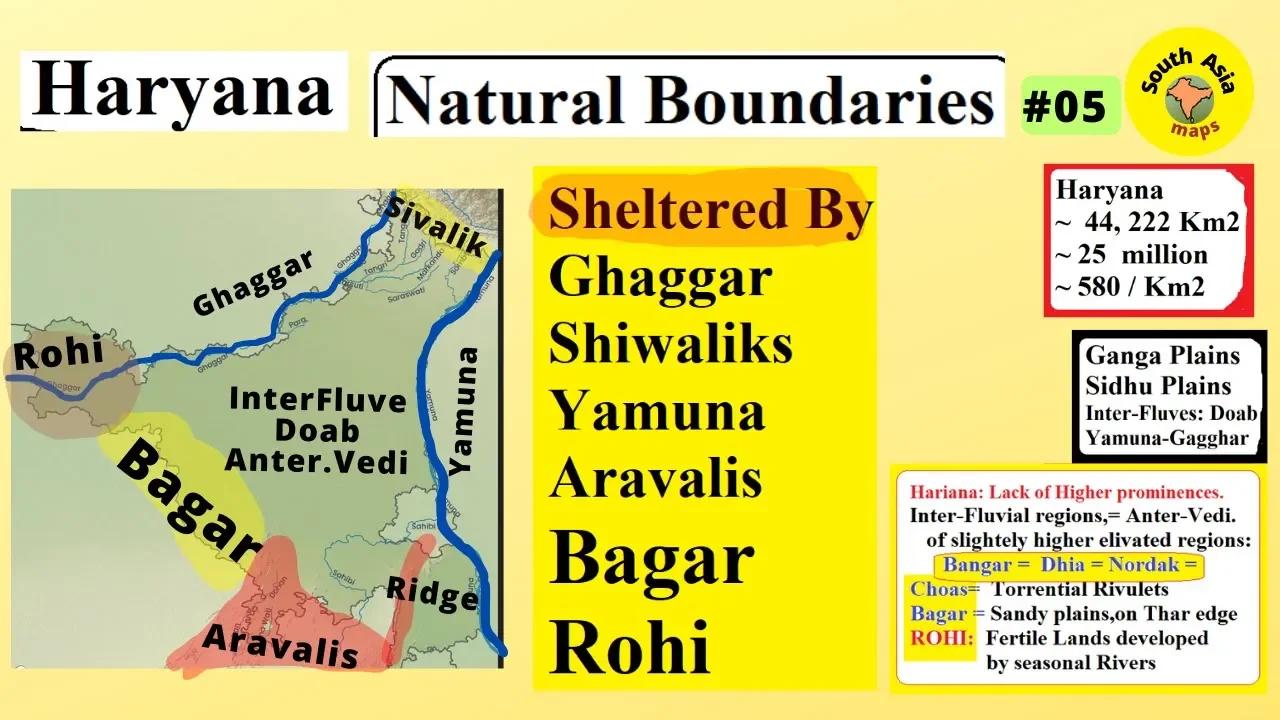 Haryana: #05: Haryana Geography : Haryan Natural Borders | Punajb ...