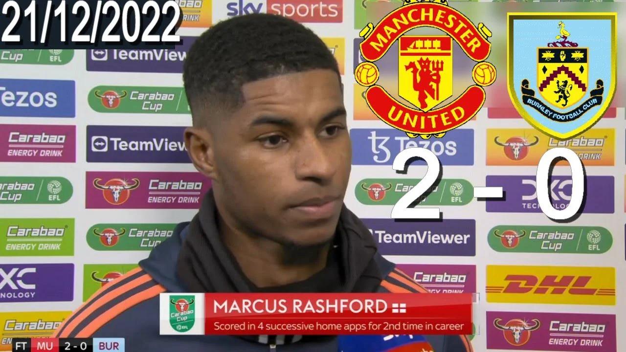 Marcus Rashford Post Match Interview Manchester United 2 vs 0 Burnley ...