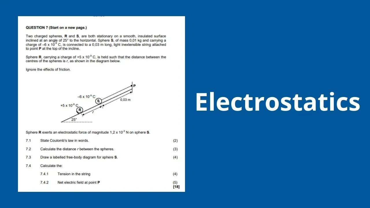Physical Science Grade 12 Electrostatics