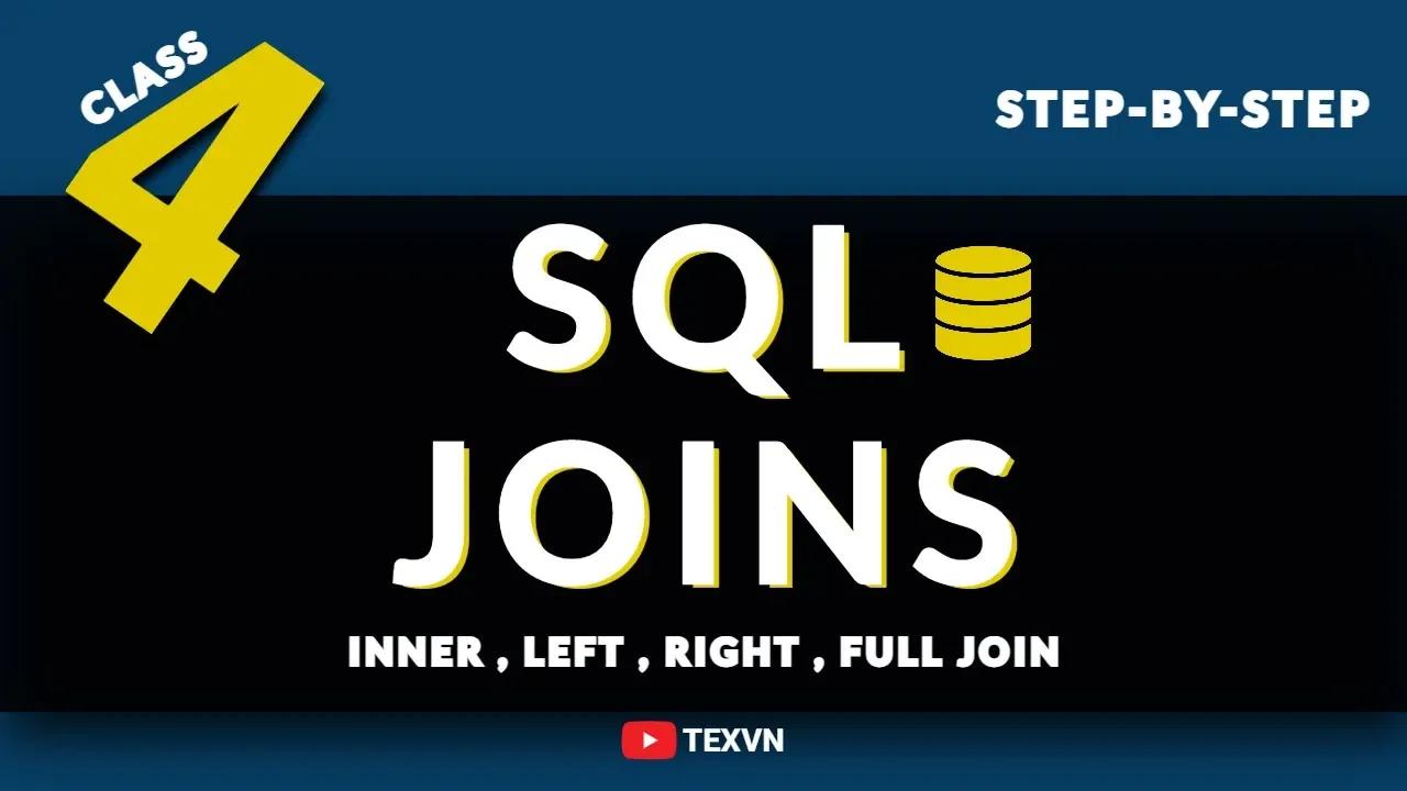 SQL Joins Tutorial for beginners | Joins in SQL with example Class 4 in ...