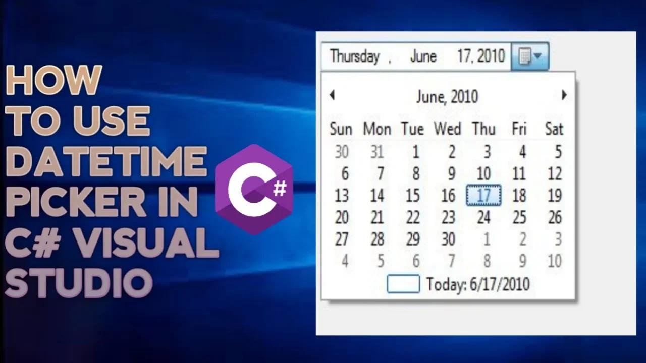 Datetimepicker C C Datetimepicker Control Date Time Picker In C 6628