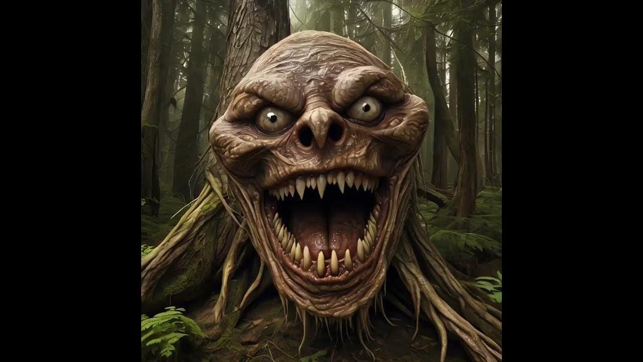 😱🌳 Horrifying Forest Encounter: Biologically Accurate Tree Creature ...
