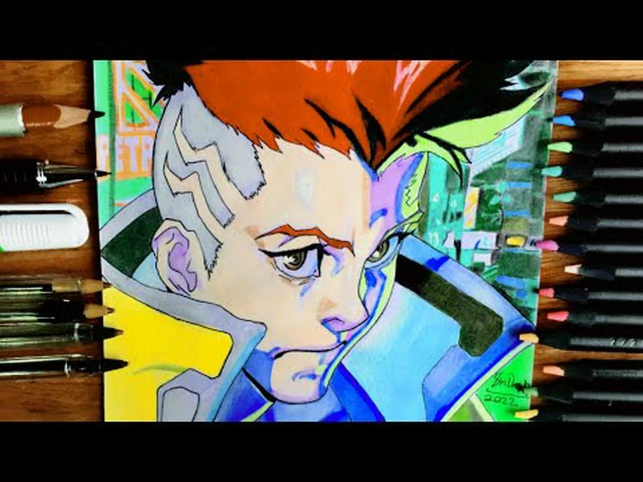 Drawing David Martínez | Cyberpunk Edgerunners