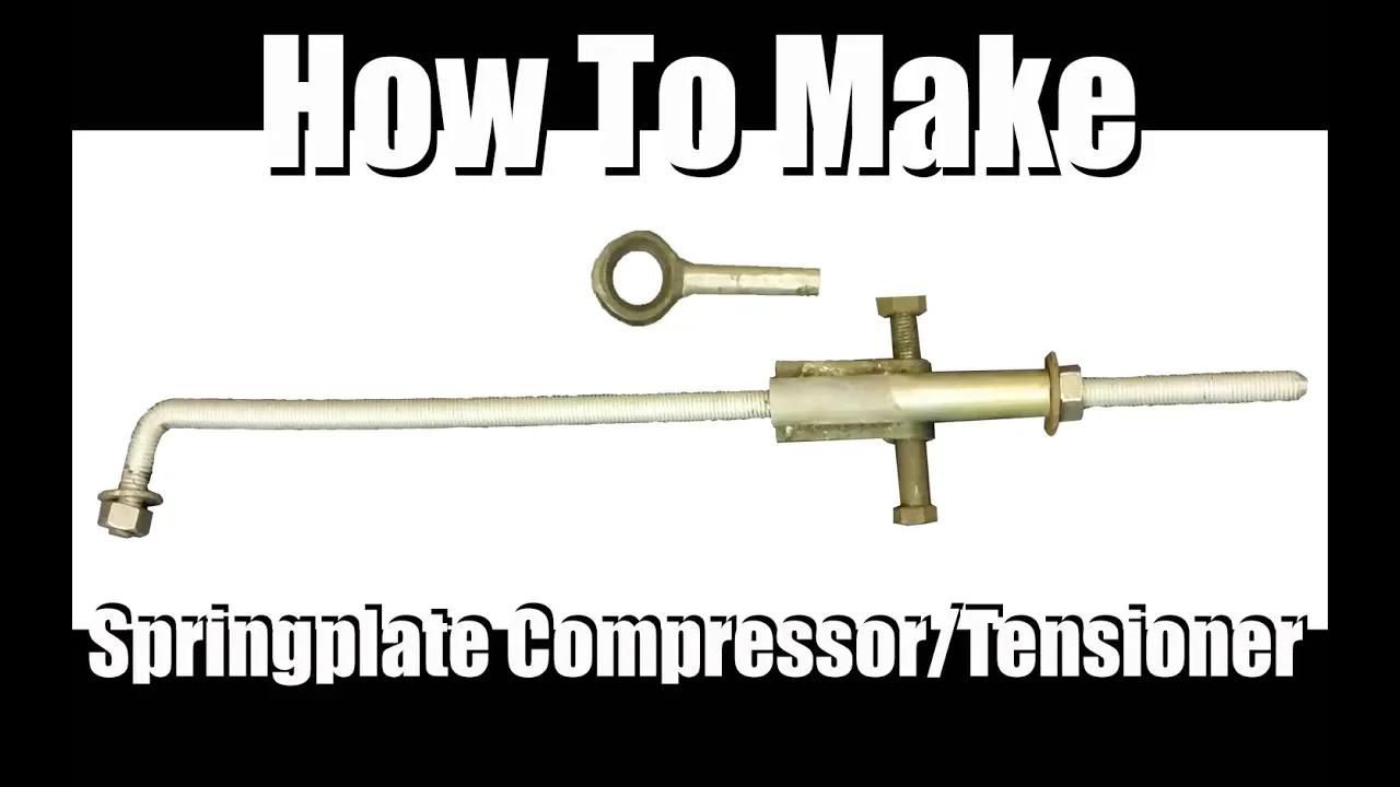 DIY Springplate Compressor Tensioner Tool. Lowering Suspension ...