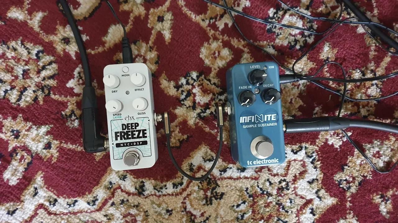 Electro-Harmonix Deep Freeze vs TC Electronic Infinite Sample Sustainer ...