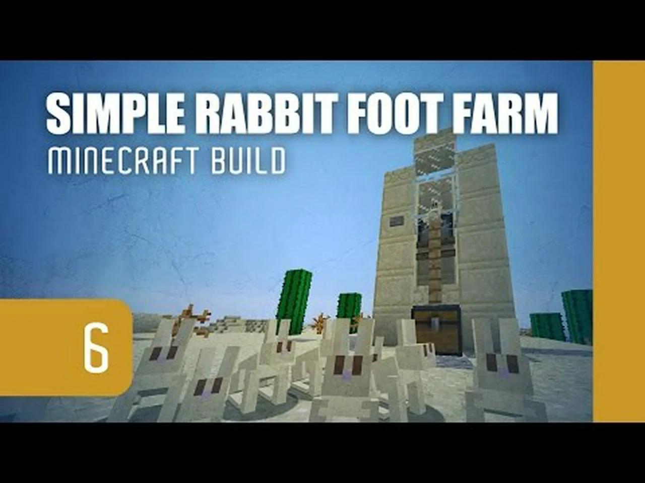 Minecraft Build: Simple Rabbit Foot Farm [1.11]