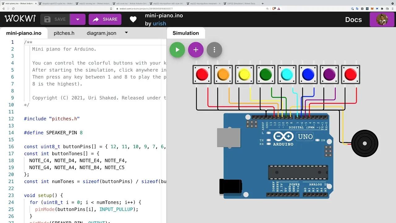 How to simulate your Arduino and ESP32 projects online!