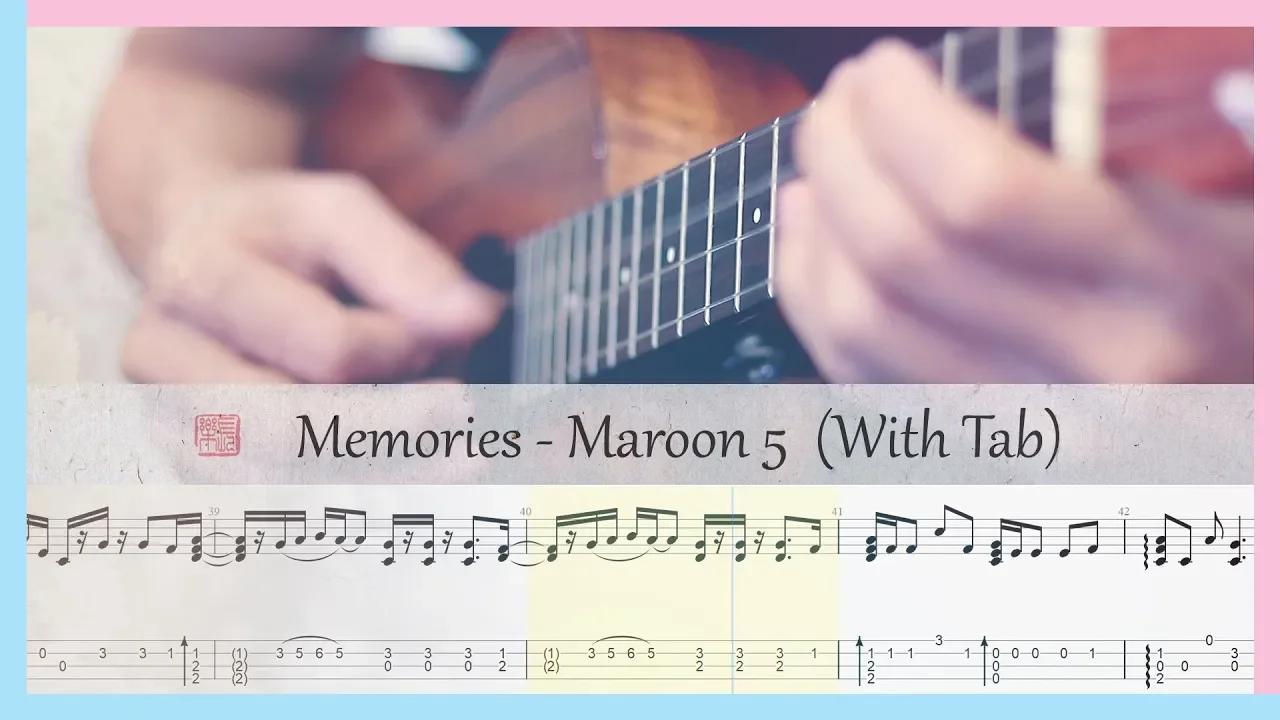 Maroon 5 - Memories (With Tab) (Ukulele Fingerstyle Cover) 尤克里里指弹
