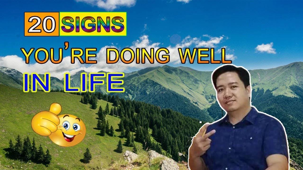 20 signs you're doing well in life #friends #money #motivation