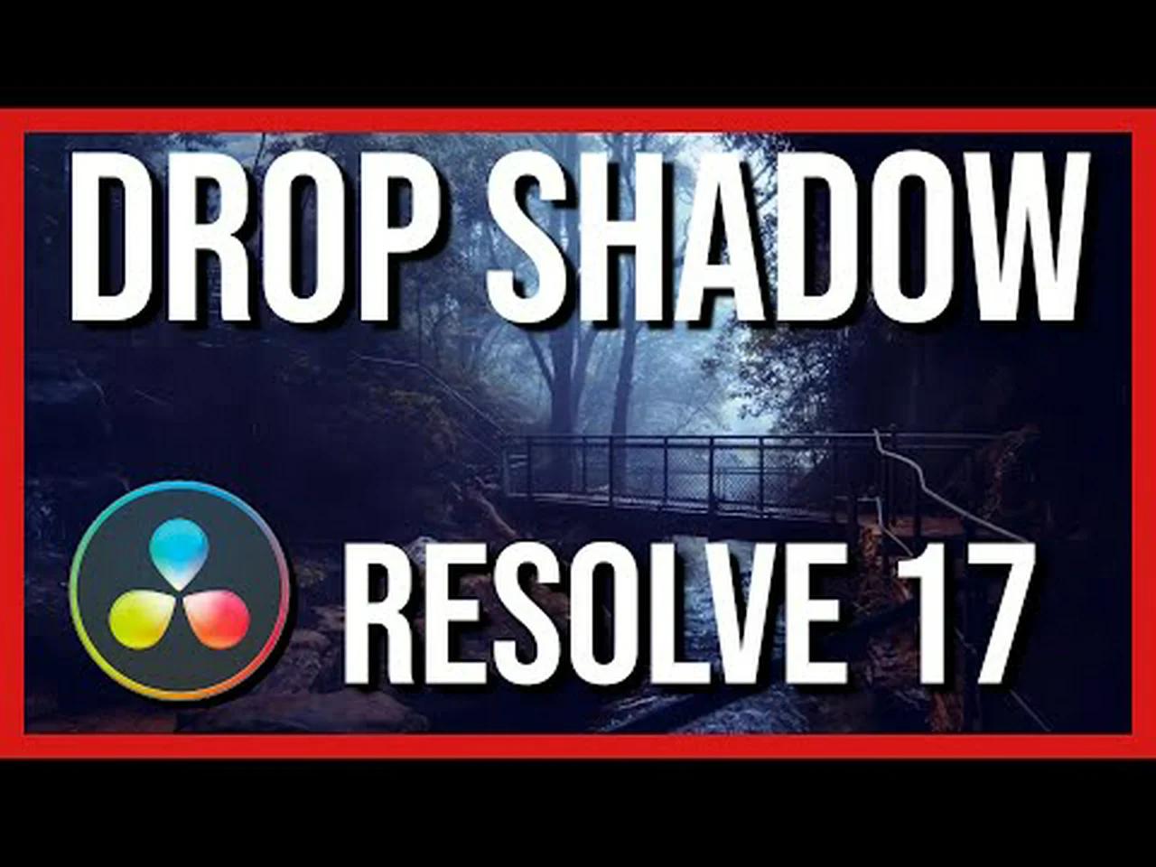 How to Add Drop Shadow for Text and PNG - DaVinci Resolve 17 Effects / Fusion Tutorial