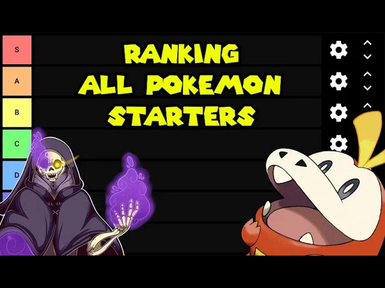 RANKING ALL POKEMON STARTERS