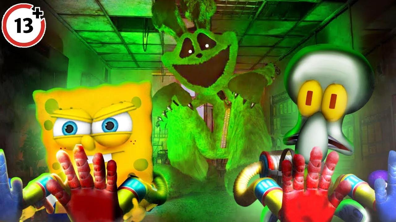 SpongeBob & Squidward Play Poppy Playtime Chapter 4! (HOPPY HOPSCOTCH ...