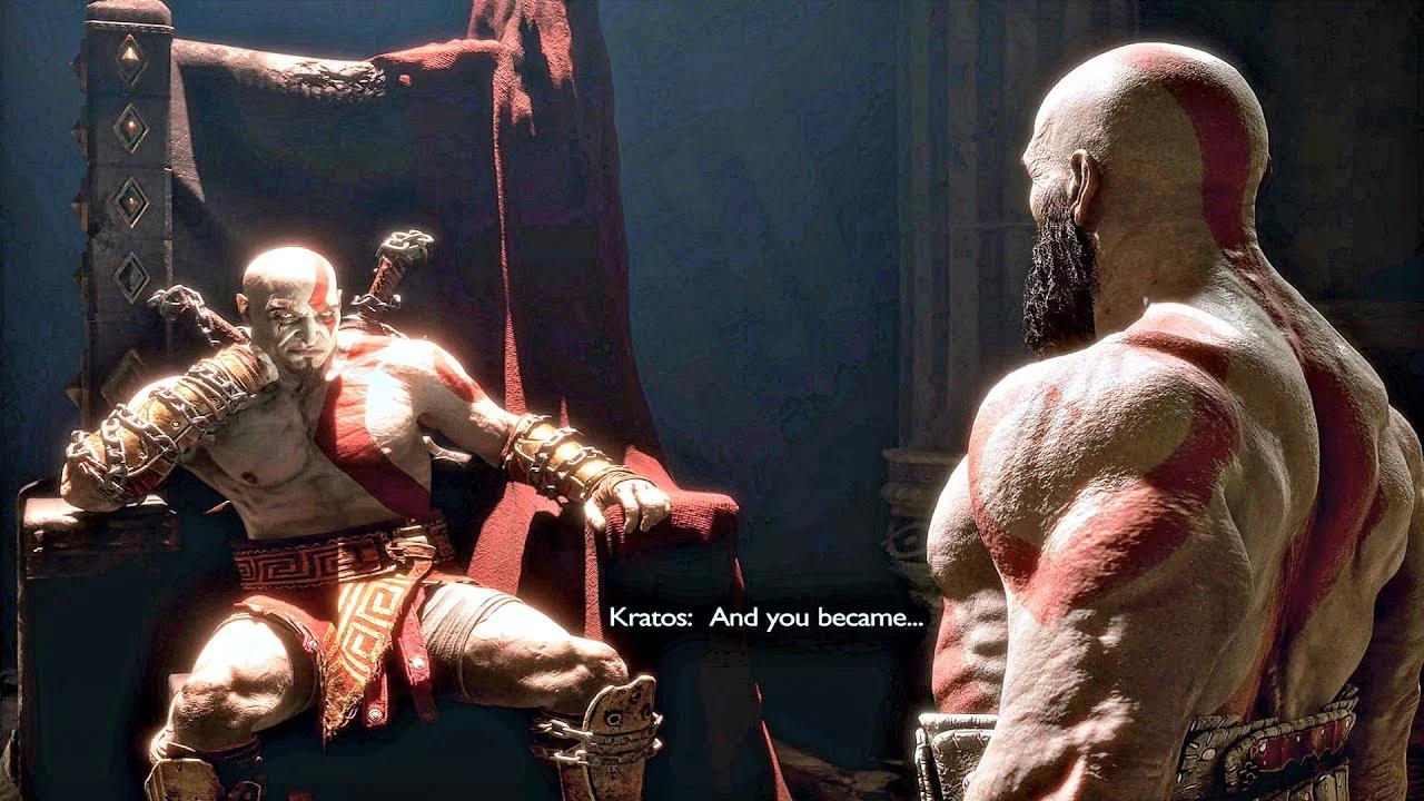 Kratos Meets Young Kratos In Valhalla Scene - God Of War Ragnarok Valhalla DLC (2023) PS5 4K 60FPS