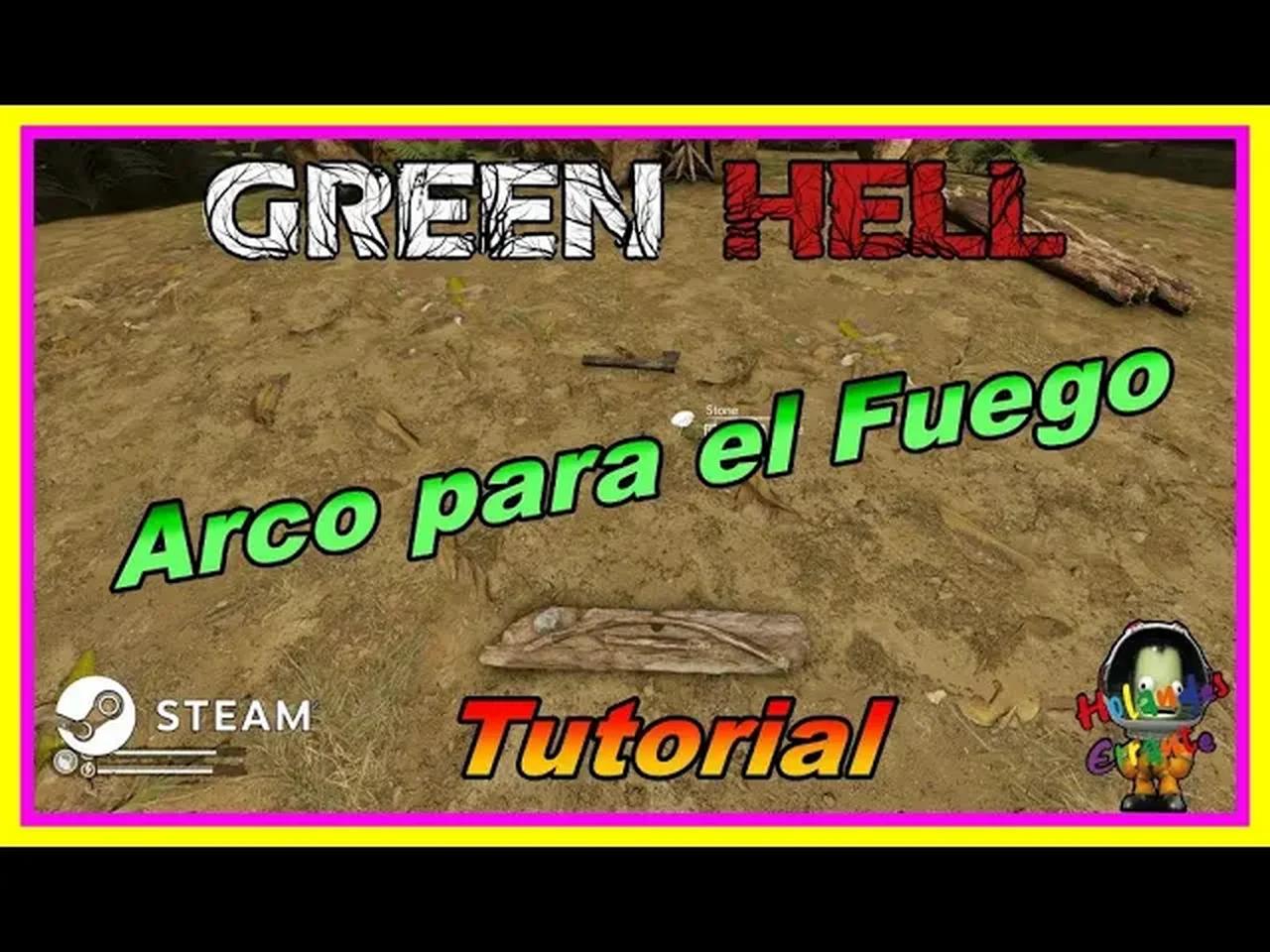 Como hacer un Arco para el Fuego en Green Hell 🌴 Tutorial 2023