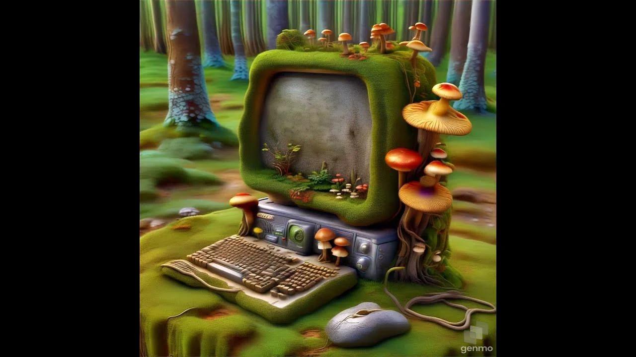 Fungal Fusion Exploring Mushroom Based Computing 🍄💻 Futureart Computergeneratedart