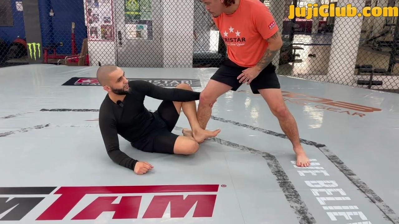 BJJ Technique - Flying Scissor Entry vs Standing Opponent - Coach Zahabi