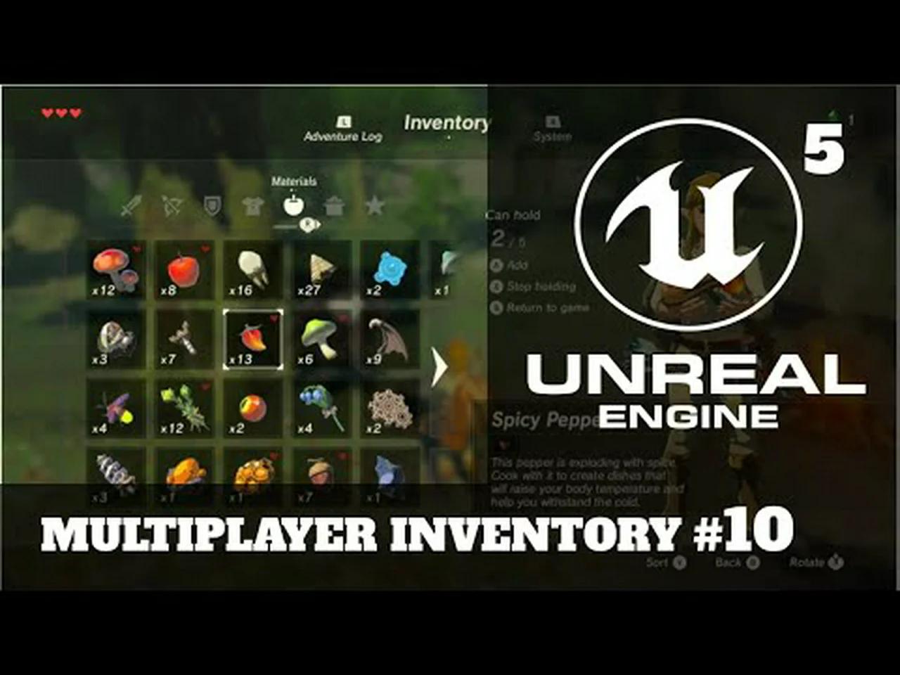 UE5 - Multiplayer Inventory Component #10- Split and drop items