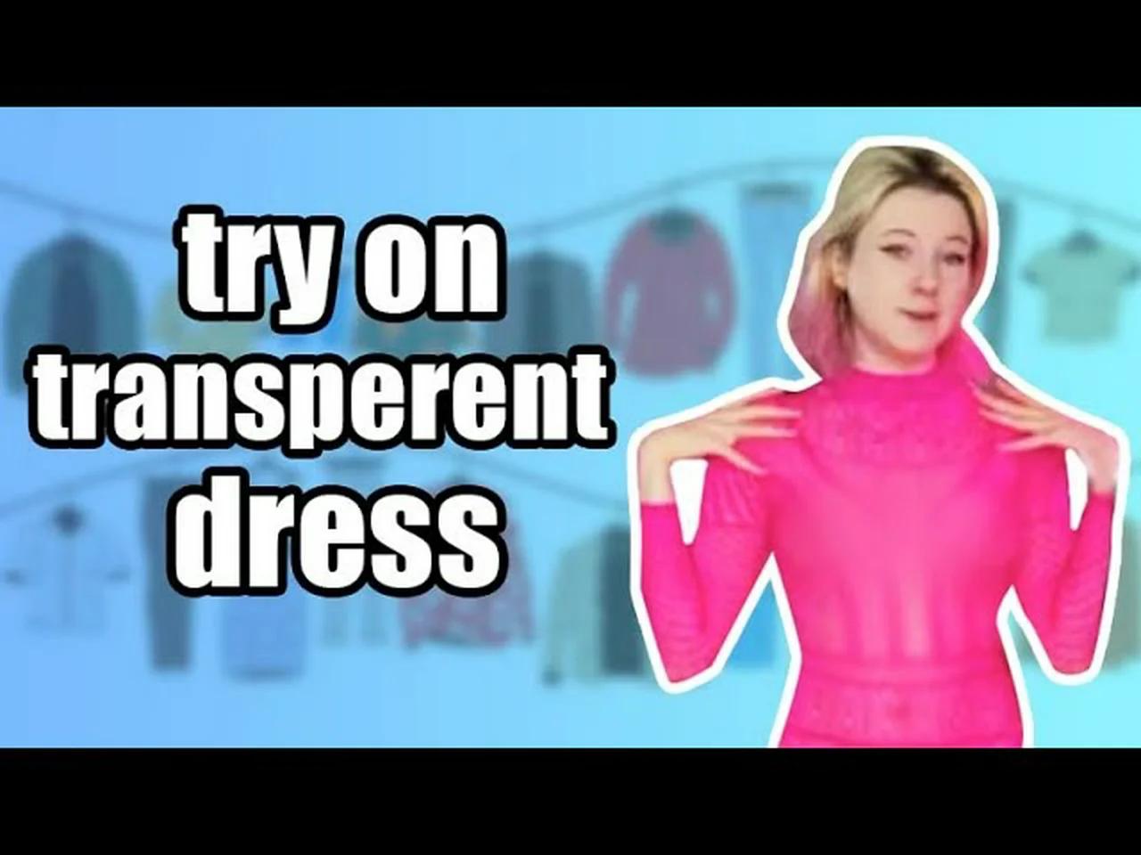 Try on transparent dresses | The Transparent Elegance Experience