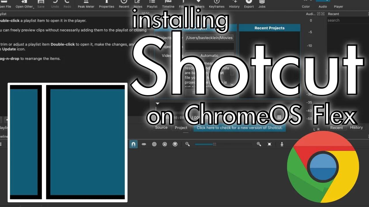 Installing Shotcut Video Editor on ChromeOS Flex