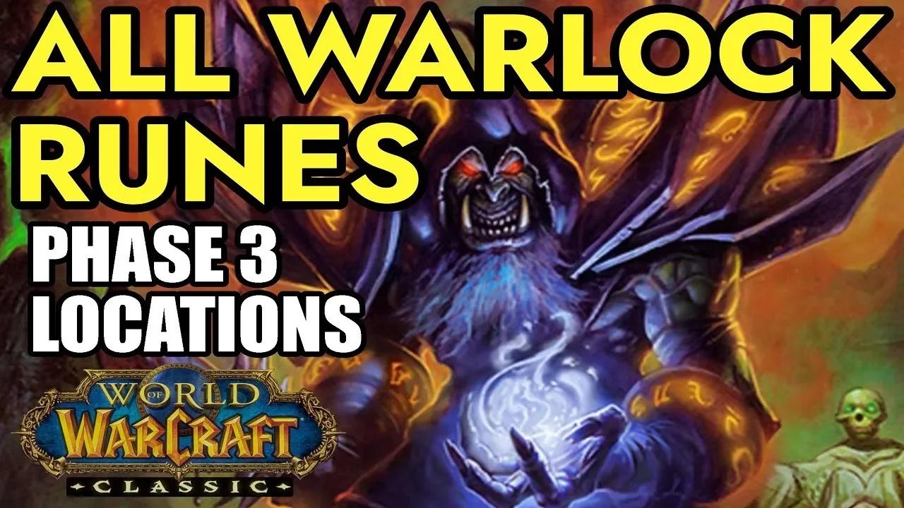 How to Get ALL WARLOCK RUNES Phase 3 Season of Discovery | World of ...