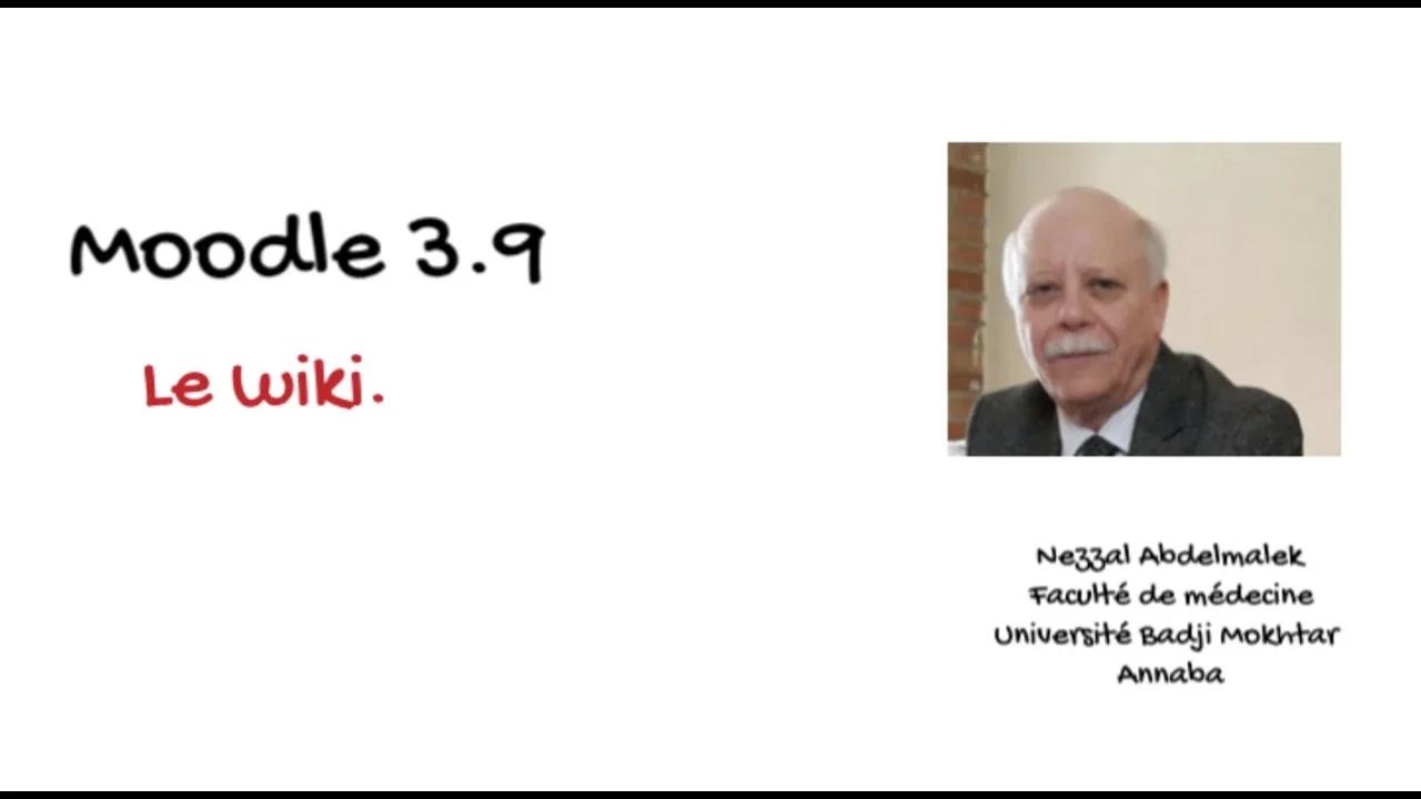 Le wiki dans Moodle 3.9