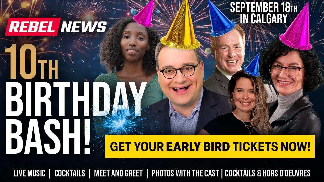 Join us in Calgary to celebrate 10 years of Rebel News!