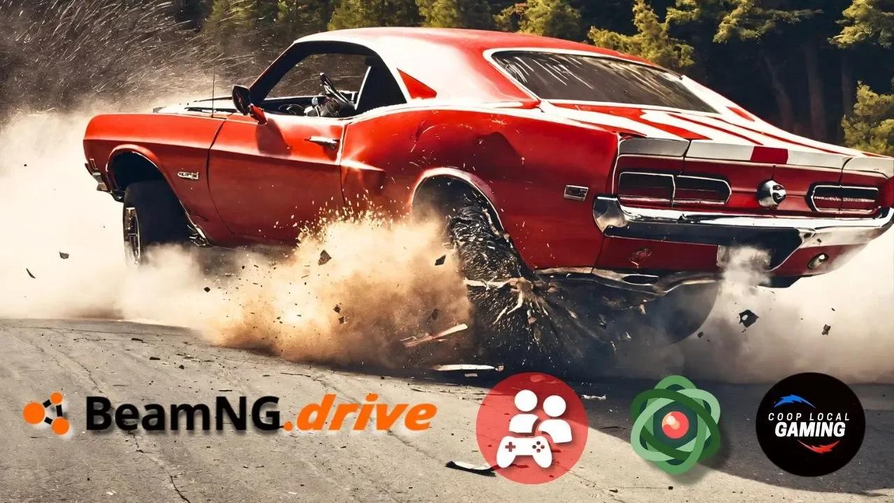 You Can Play BeamNG Splitscreen in 2024 - Multiplayer Free Roam Crashes