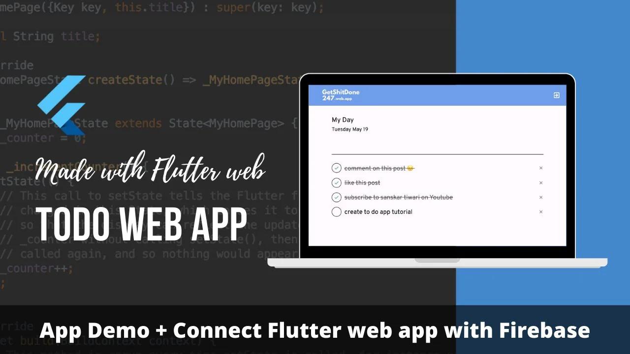 Build ToDo Web App Made with Flutter & Firebase Firestore Part 1 ...
