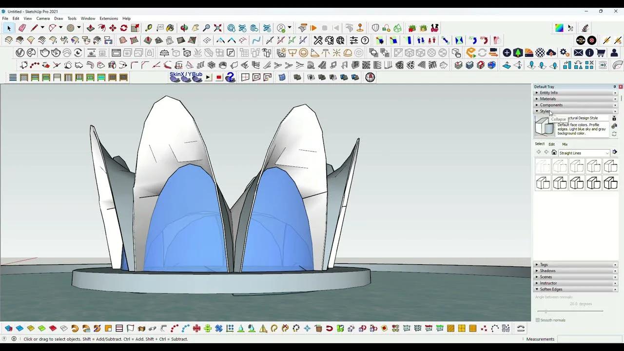 sketchup tutorial / create parametric FACADE in SketchUp