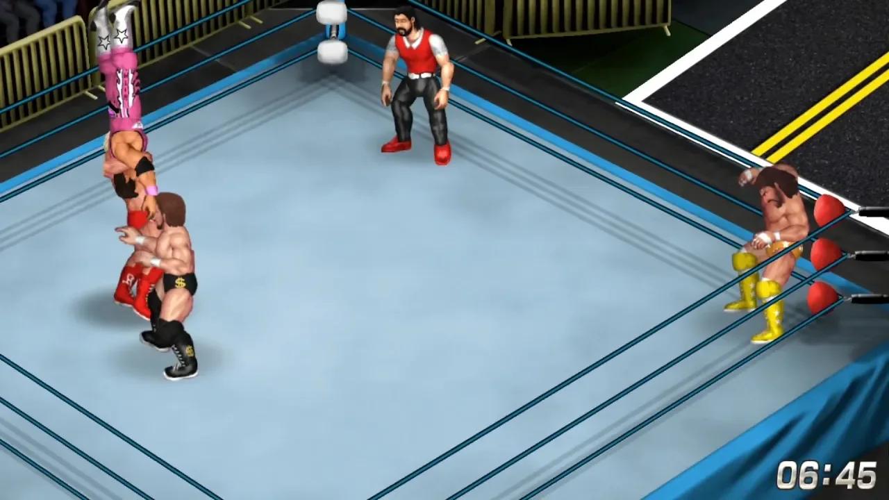 Bret Hart vs. Randy Savage vs. Ted DiBiase vs. Ric Flair (Fire Pro ...
