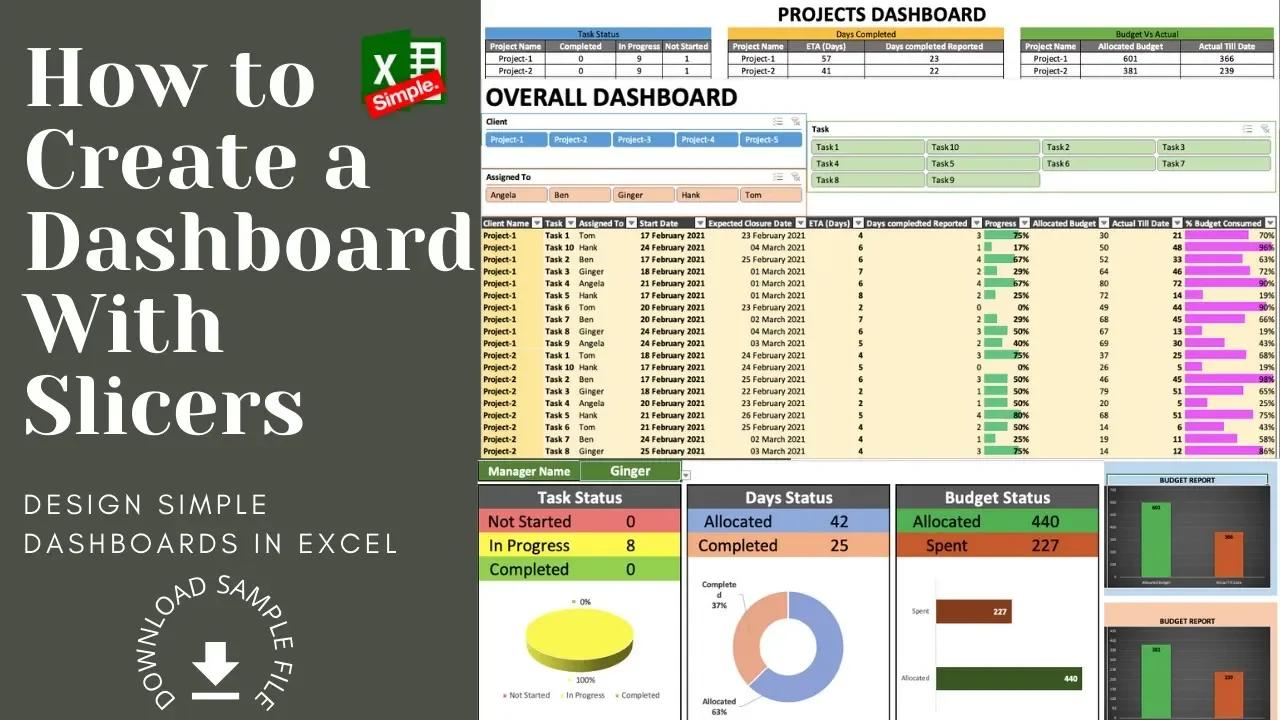 How To Design An Interactive Excel Dashboard Using Pivot Table Slicers