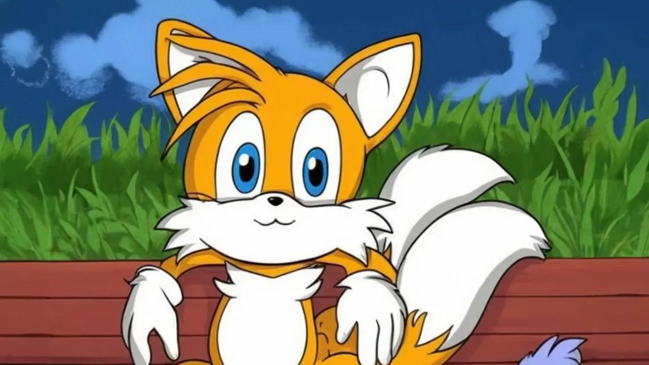 Tails Sits On A Bench